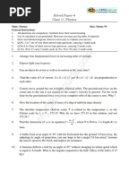 Forces Worksheet with practice problems