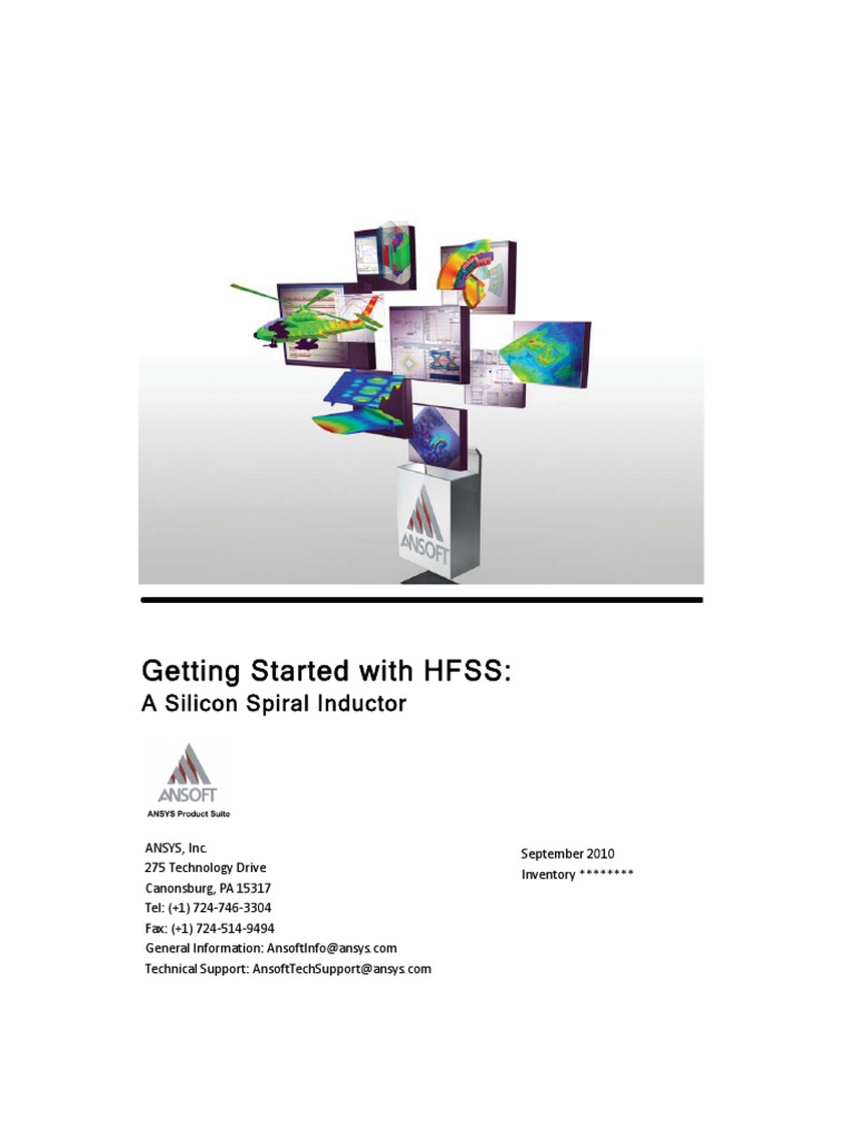 HFSS Spiral Inductor | PDF | Computer Keyboard | Variable (Mathematics)