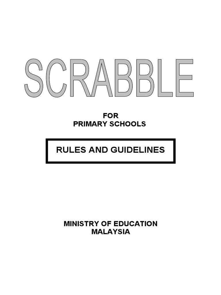 Scrabble Competition Rules for Schools | PDF