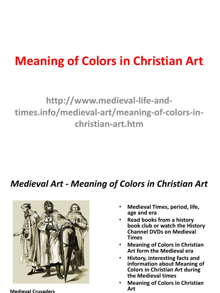 Colors in Medieval Christian Art | PDF | Medieval Art | Christian Art