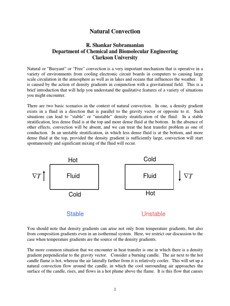 Natural Convection | PDF | Boundary Layer | Convection