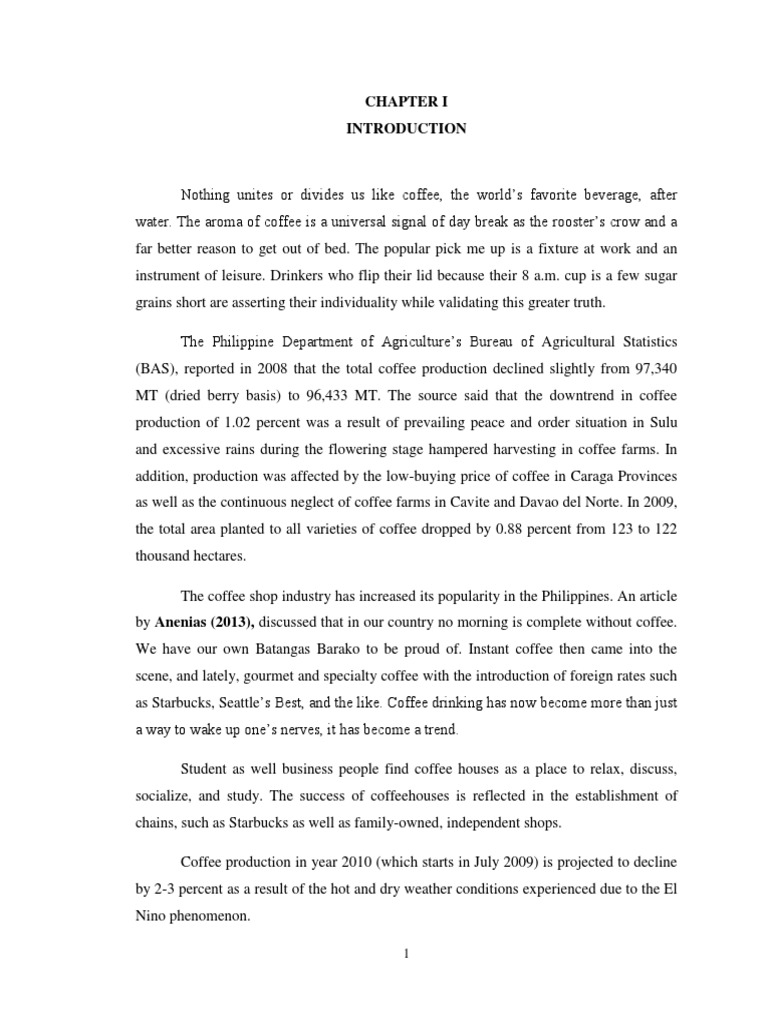 A comparative study | Questionnaire | Coffee