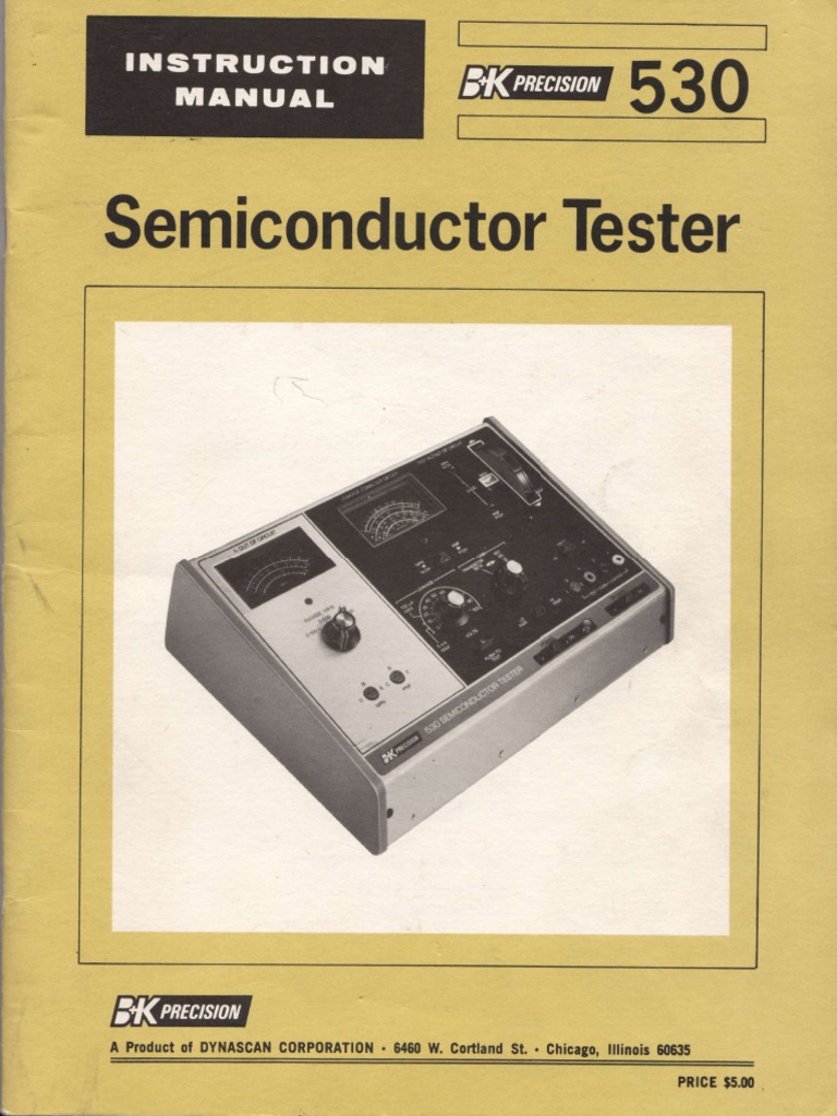 The B&K-heci Model 530 Semiconductor Tester: An Expert Device for In ...