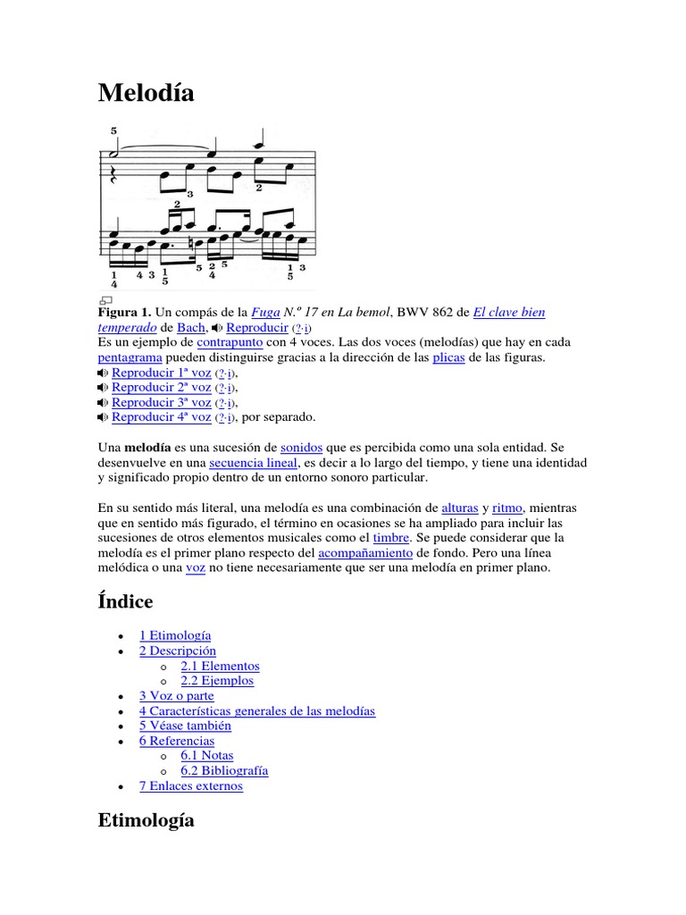 La Melodia | PDF | Melodía | Formas musicales