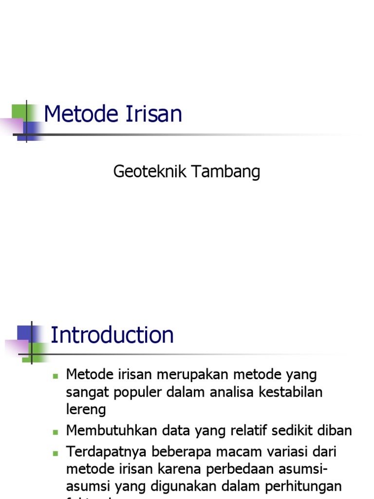 Metode Irisan | PDF