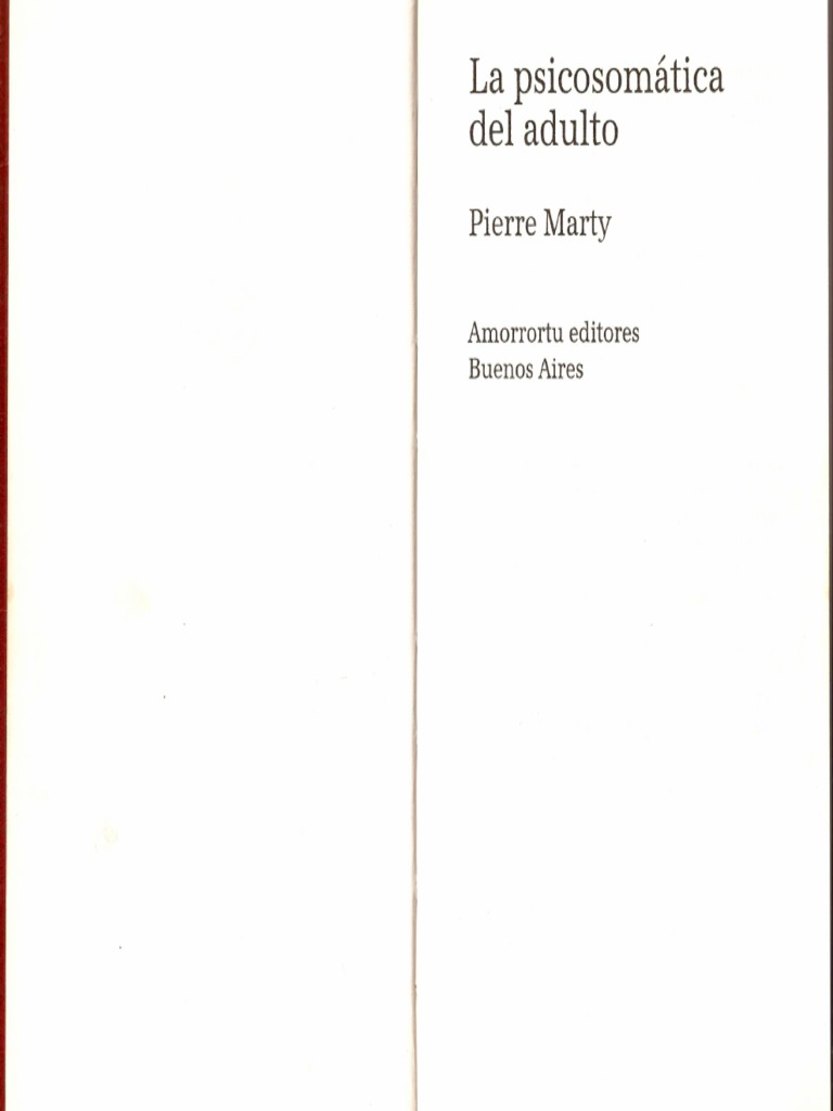 La Psicosomática Del Adulto | PDF