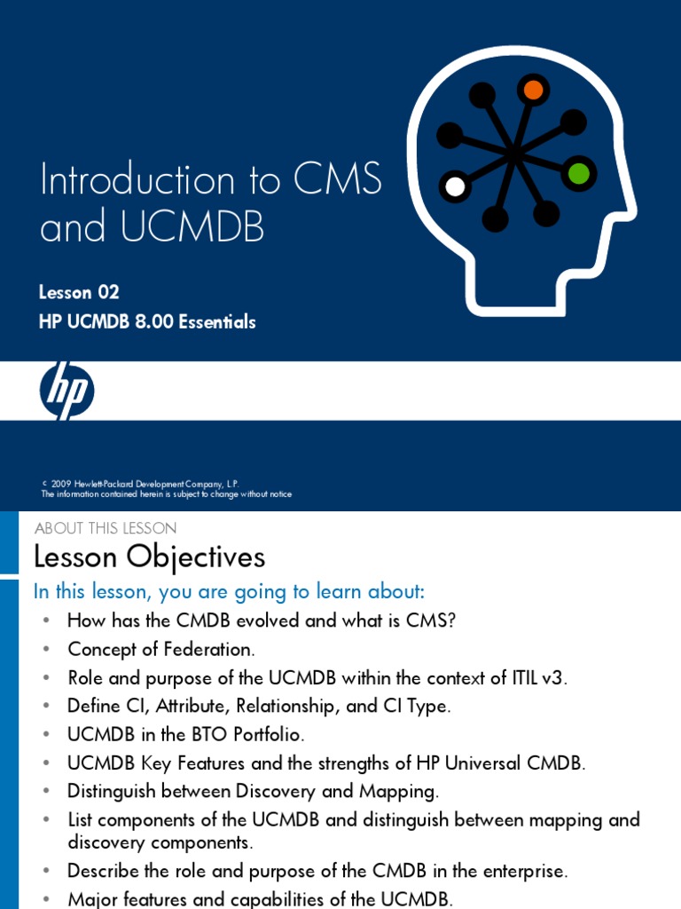 02 - Introduction To CMS and UCMDB | PDF | Itil | Databases