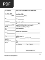 RTGS Form - Union Bank of India | PDF