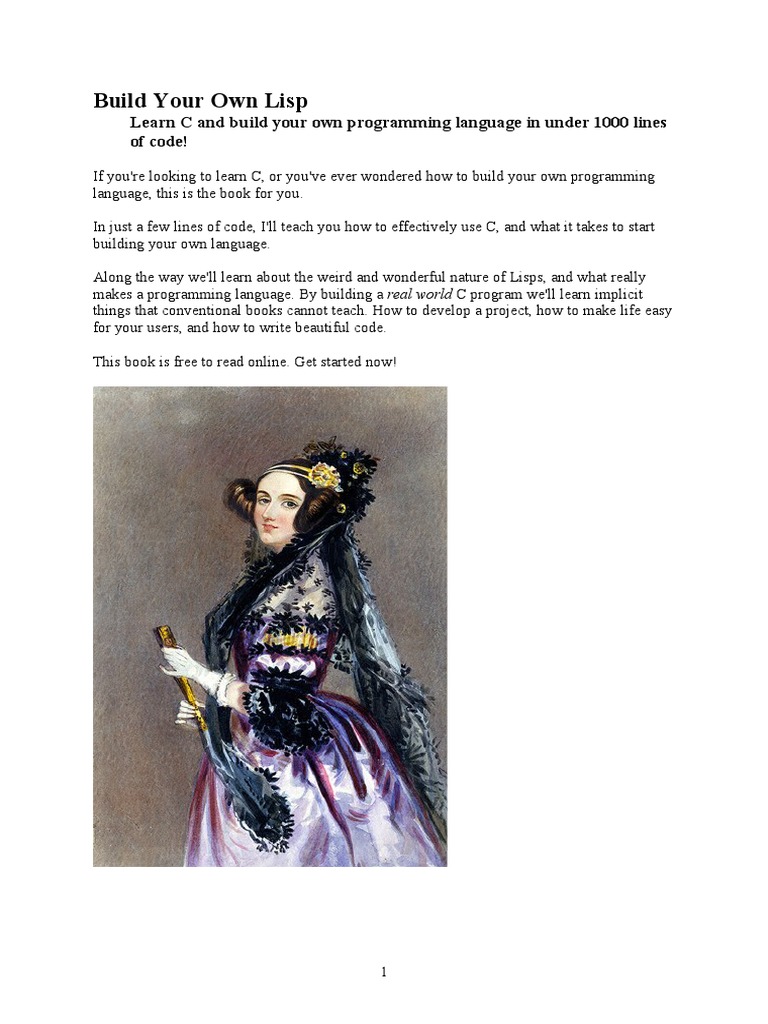 Build Your Own Lisp Download Free Pdf C Programming Language Command Line Interface