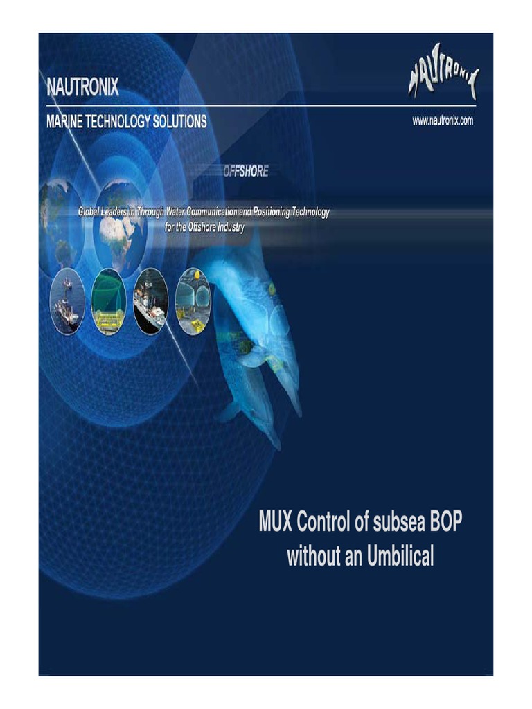 Acoustic MUX Control for Subsea BOP | PDF | Subsea (Technology) | Acoustics