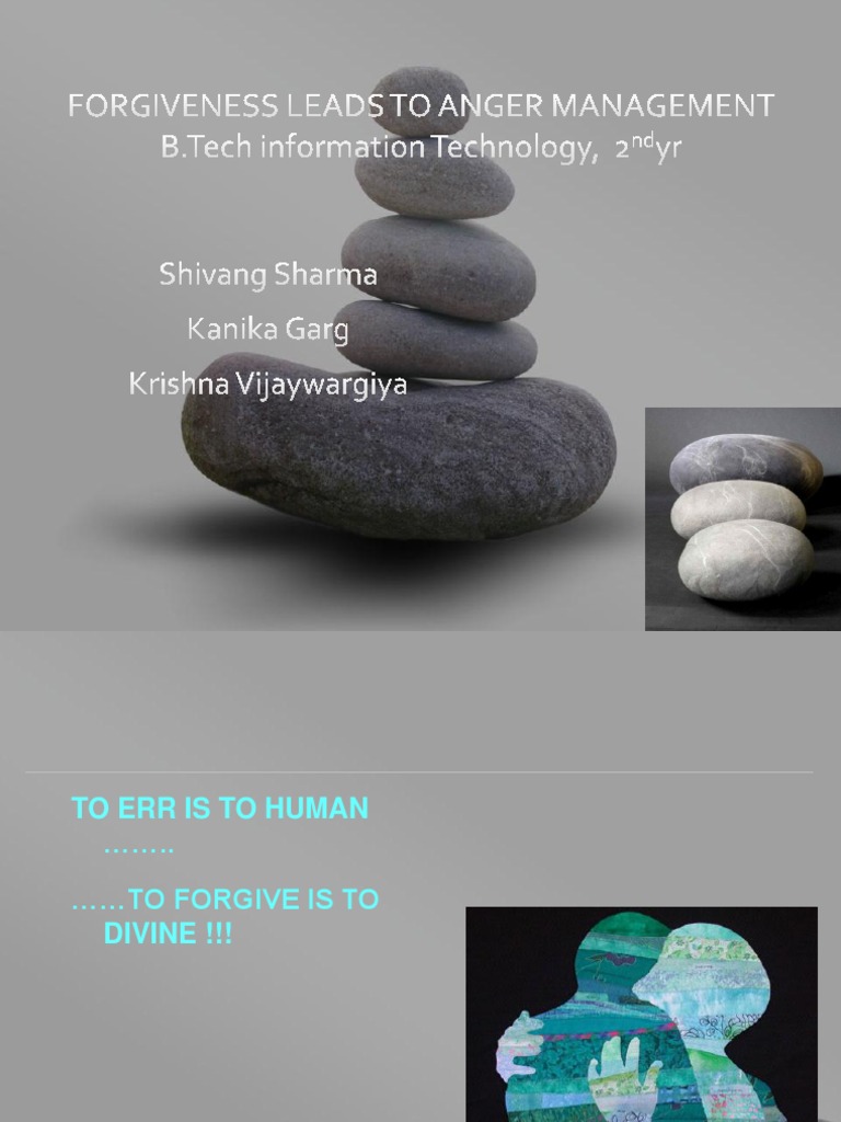 Forgiveness and Anger Management Guide | PDF | Forgiveness | Anger