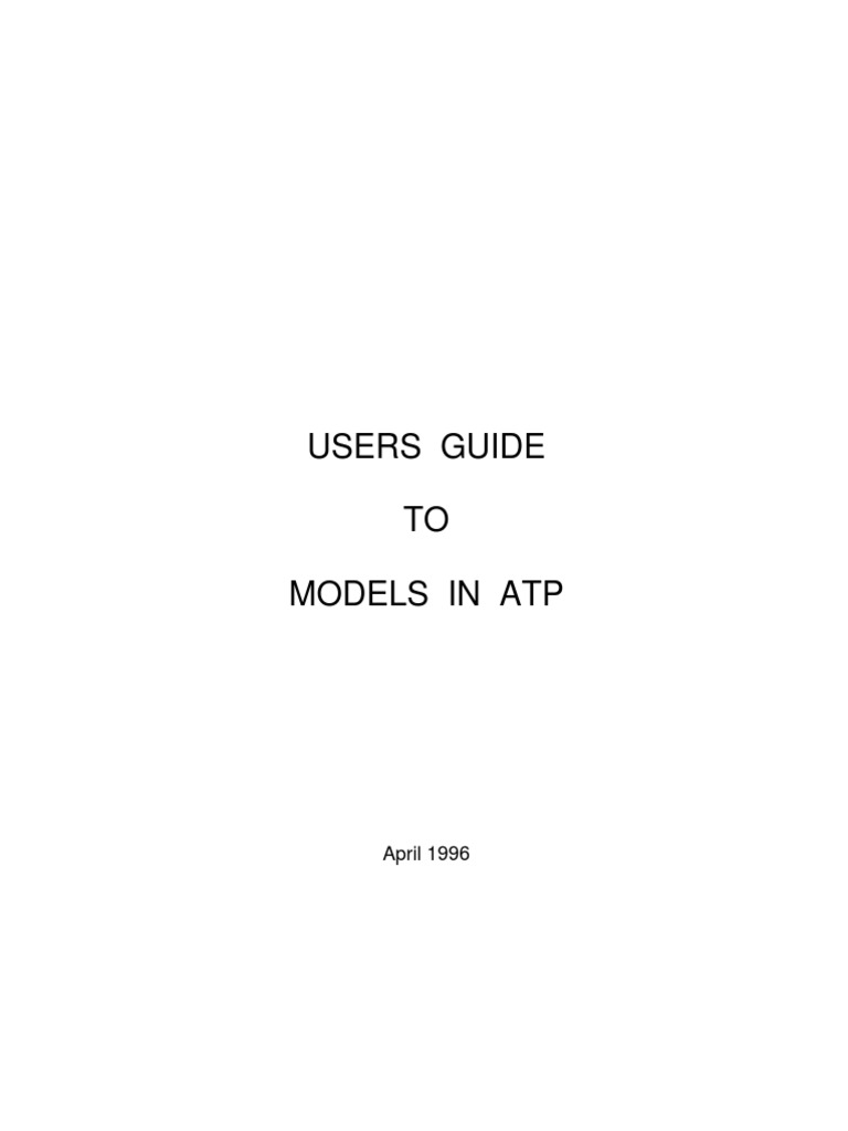 Users Guide to ATP Models | PDF | Variable (Computer Science ...