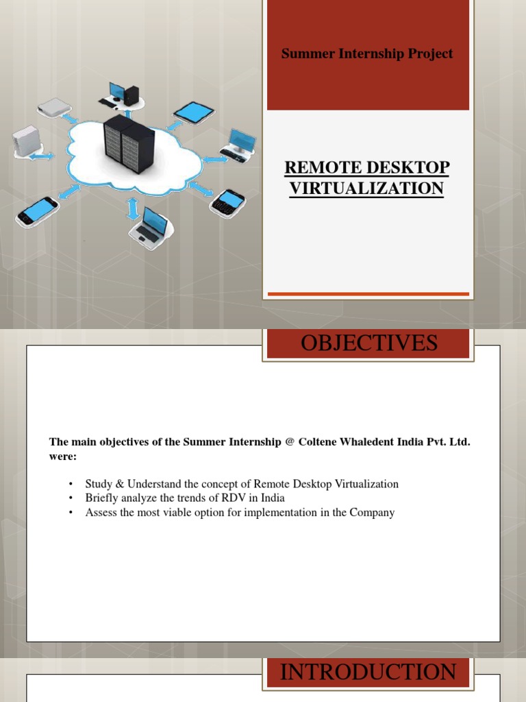 Remote Desktop Virtualization - Krishna | PDF | Desktop Virtualization ...