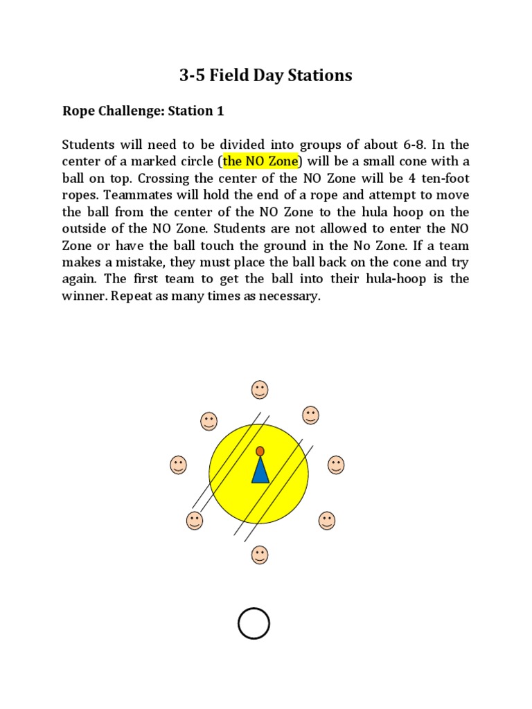 3-5 Field Day Stations | PDF | Ball Games | Sports