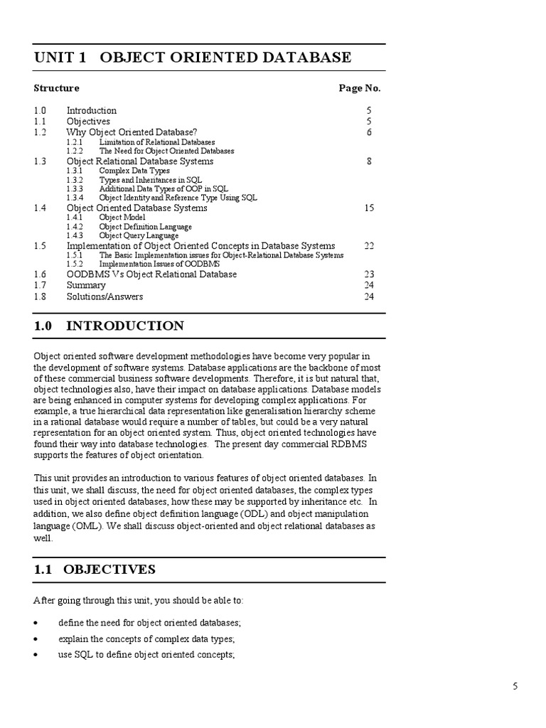 Object Oriented Database Download Free Pdf Xml Relational Database