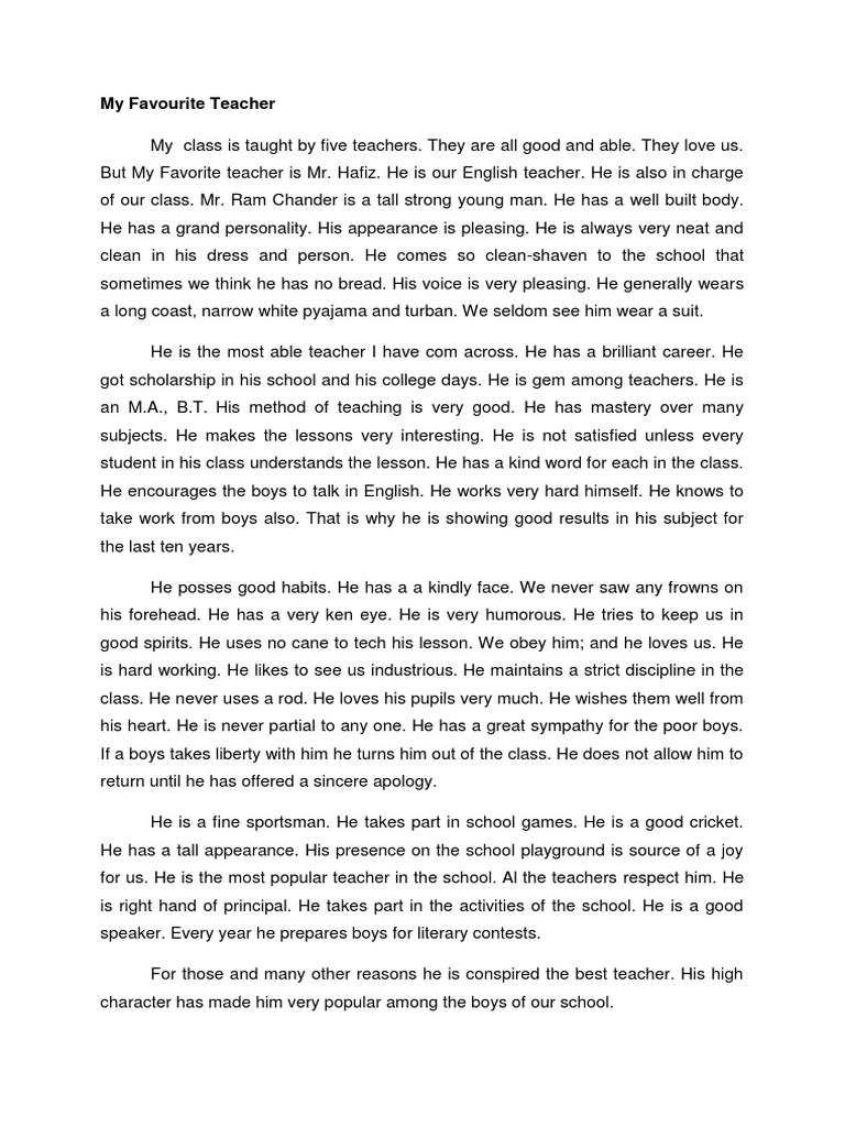 Essay Bi | Download Free PDF | Cooking | Teachers