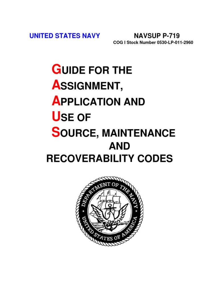P719 Naval Smr Code United States Navy Source Code