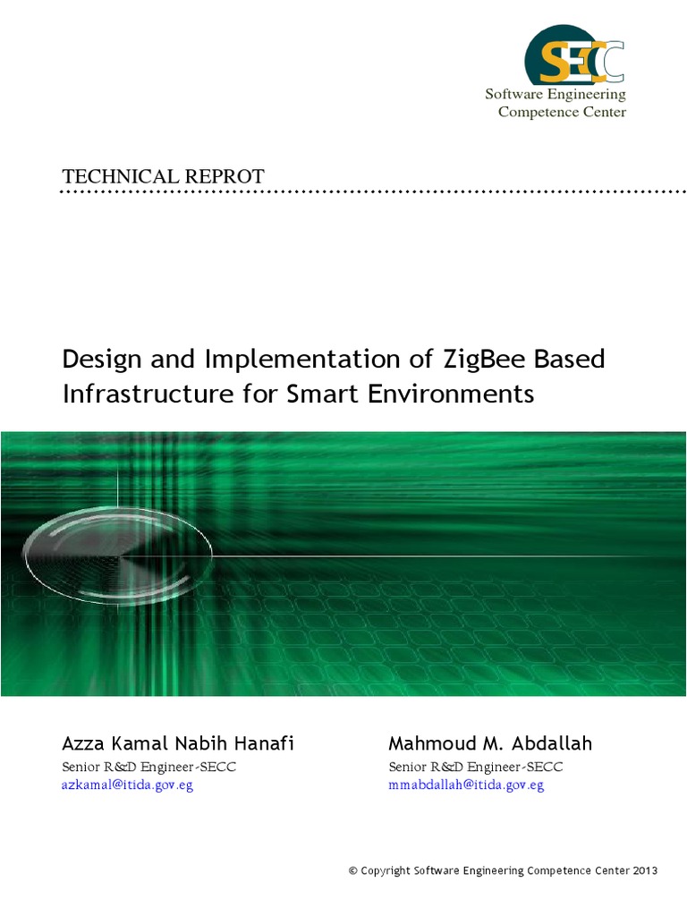 SECC - Design and Implementation of ZigBee Based Infrastructure For ...