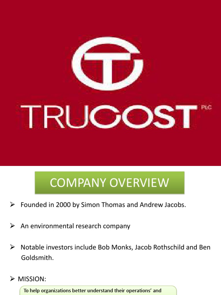 Trucost Case | Download Free PDF | Business | Natural Environment