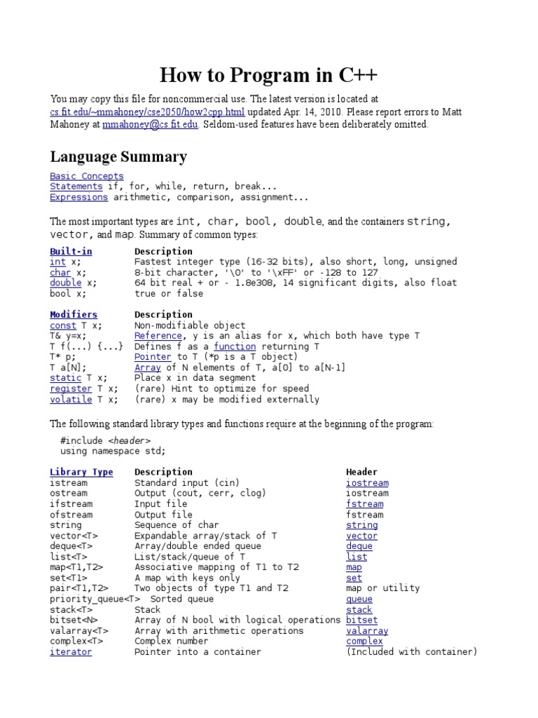 CPP HowToProgram | PDF | Pointer (Computer Programming) | Control Flow