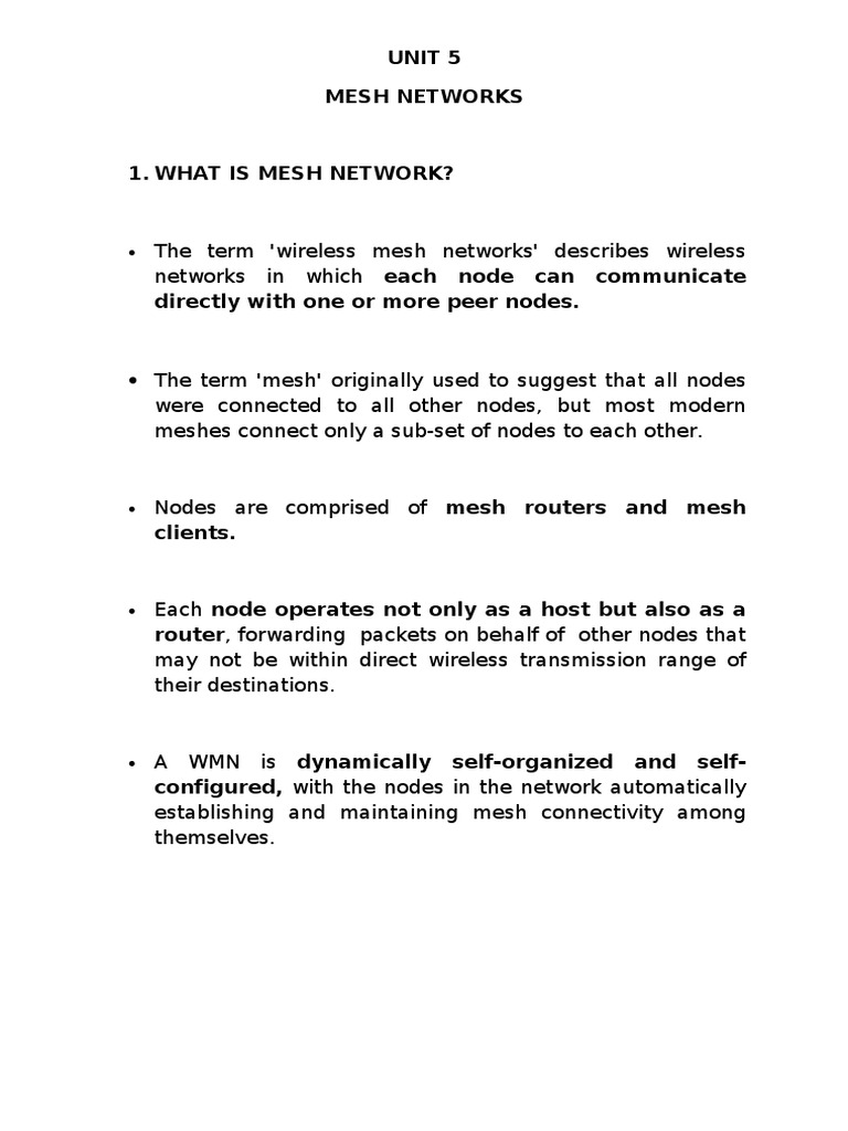 Understanding Wireless Mesh Networks: An Overview of Mesh Network ...