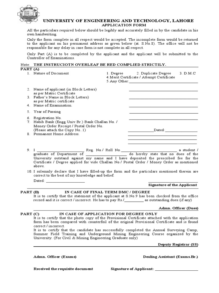 DMC Application Process for Degrees | PDF | Government | Business
