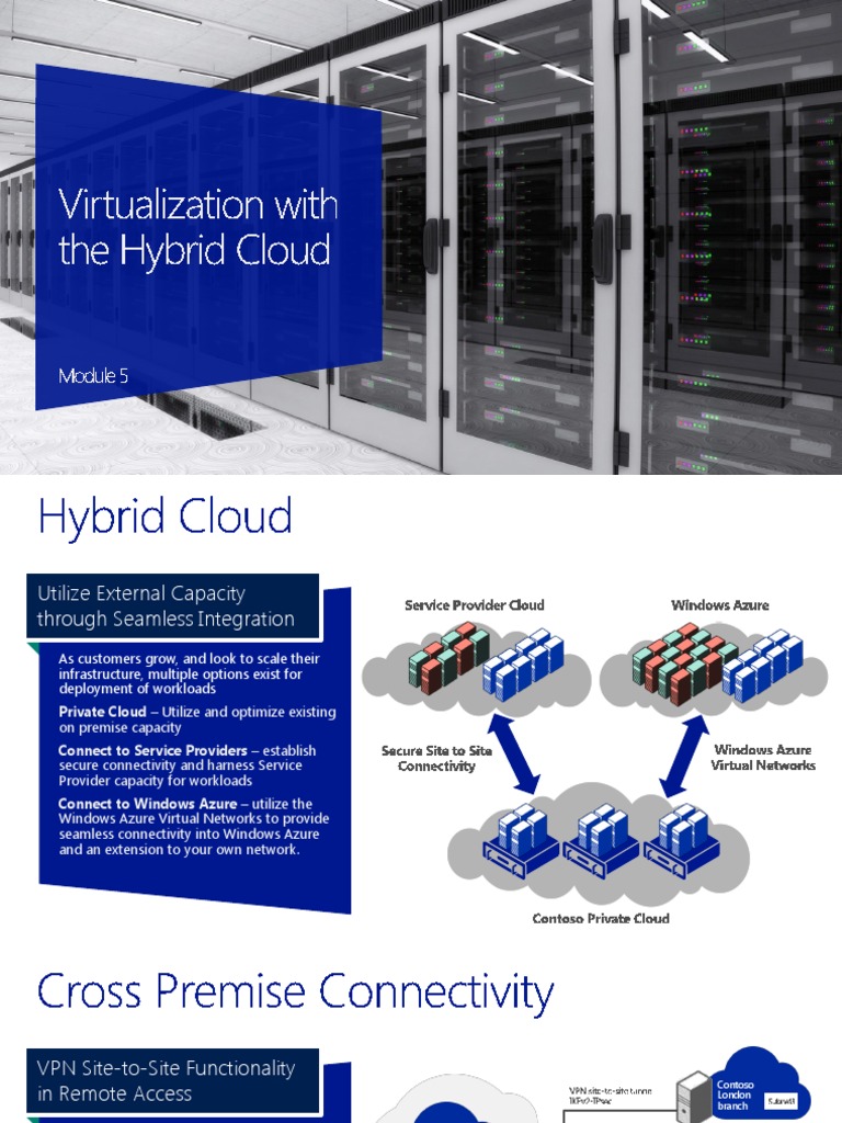 Hyper-V Datacenter Virtualization Module 5 | PDF | Hyper V | Cloud Computing