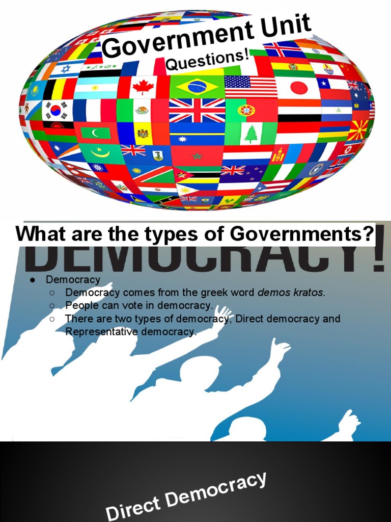 Government Presentation | PDF | Democracy | Political Ideologies