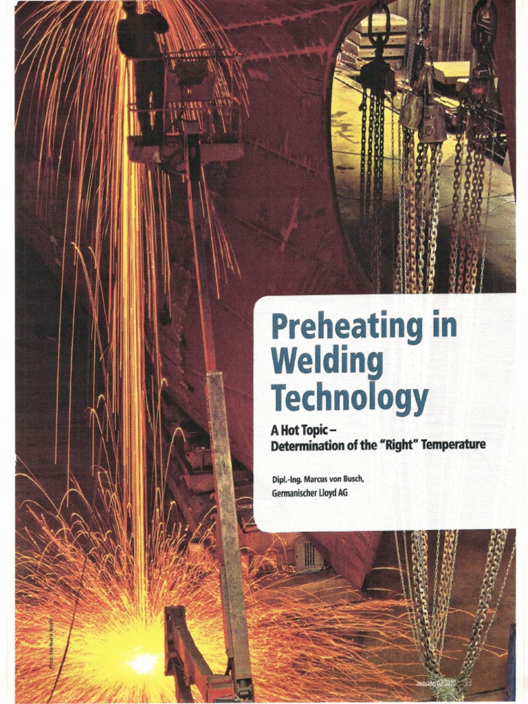 Preheating in Welding Technology: A Hot Topic | PDF | Structural Steel ...