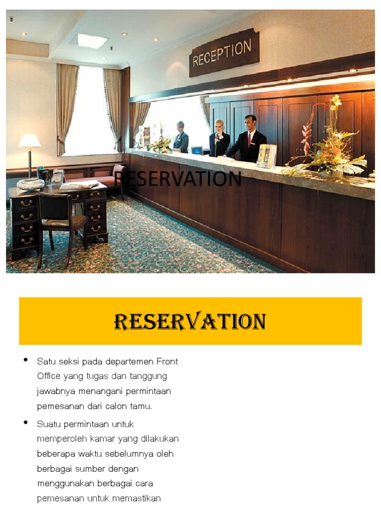 Reservasi | PDF