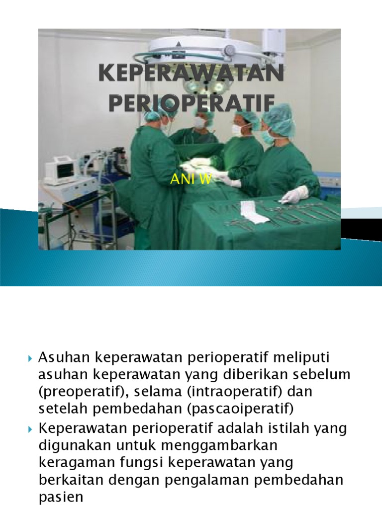 Keperawatan Perioperatif | PDF