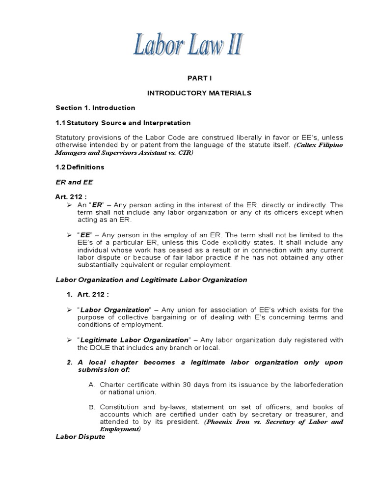 Labor Law II | PDF | Trade Union | Collective Bargaining