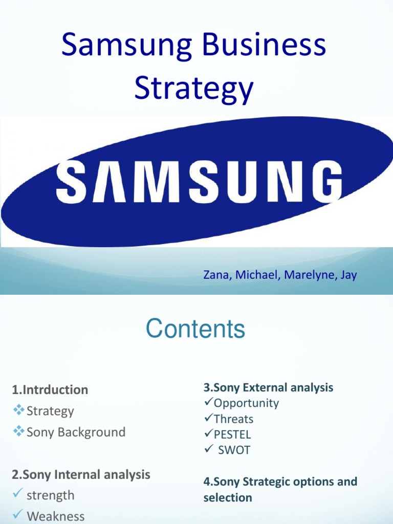 Sony Strategy | PDF | Sony | Strategic Management