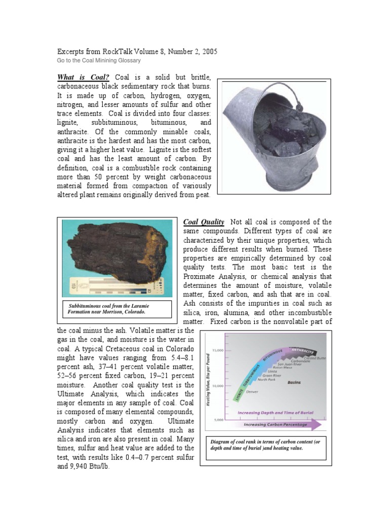 What is Coal? Understanding the Formation and Uses of this Important ...