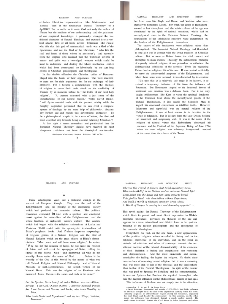 Christopher Dawson Religion and Culture I | PDF | Deism | Religious ...