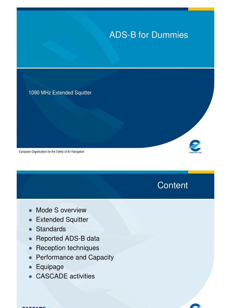 ADS-B For Dummies-1090ES v04 | PDF | Transponder (Aeronautics) | Aviation