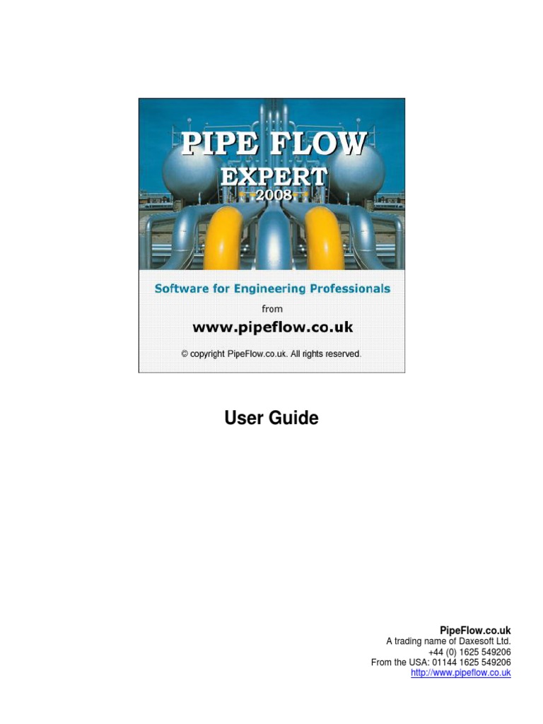 Pipe Flow Expert User Guide | PDF | Fluid Dynamics | Installation ...