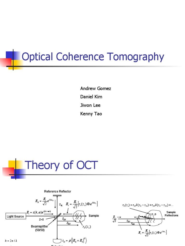 Theory of Optical Coherence Tomography | PDF | Interferometry ...