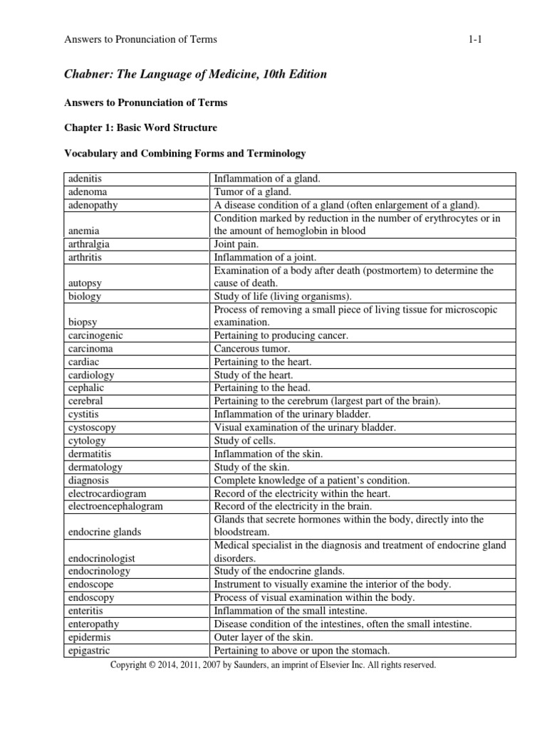 Chabner: The Language of Medicine, 10th Edition | PDF | Neoplasms | Thyroid