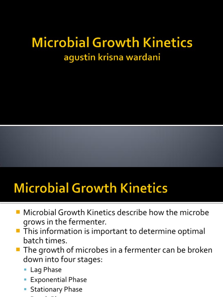 Growth Kinetics 2014 | PDF | Chemical Kinetics | Biology