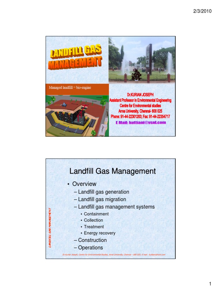 Landfill Gas Management | PDF | Landfill | Methane