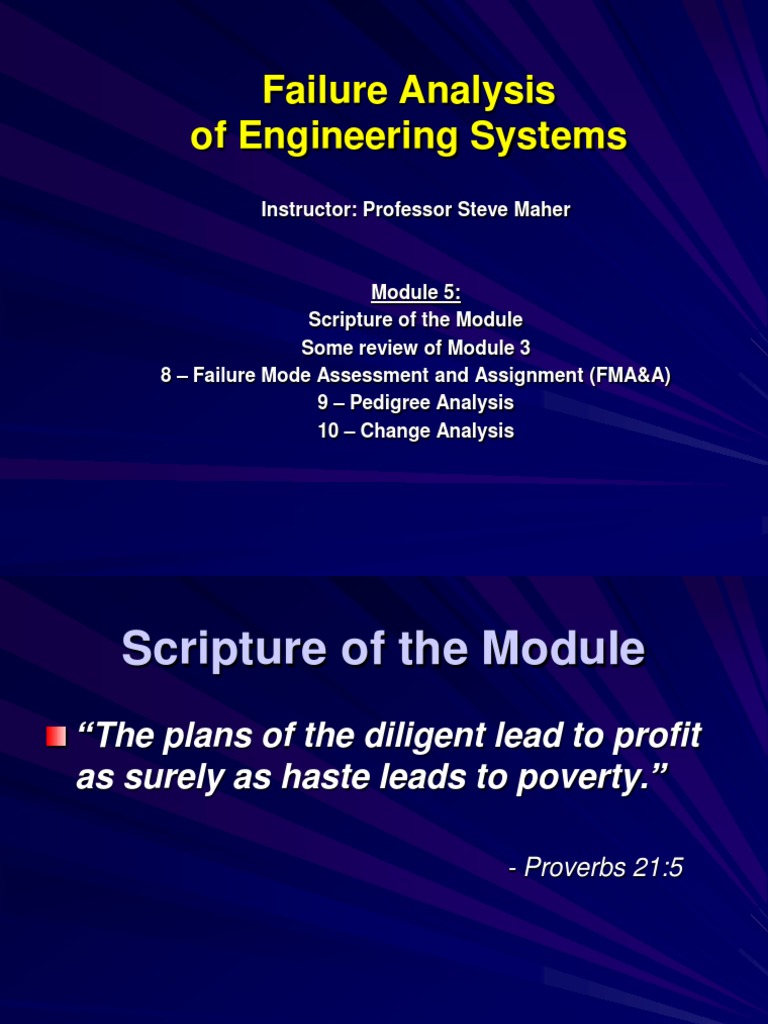4-Failure Mode Analysis | PDF | Failure Analysis | Specification (Technical Standard)
