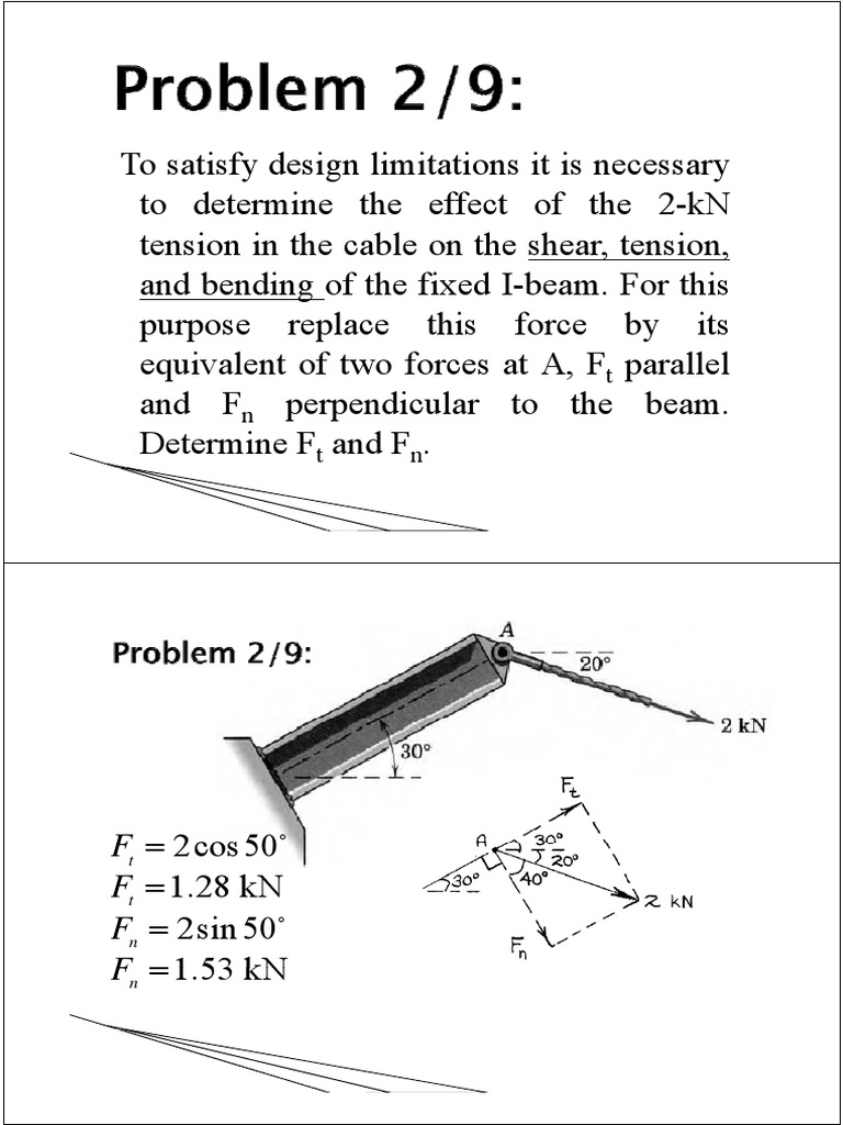 Problems Set 03 With Solutions | Tension (Physics) | Lift (Force)
