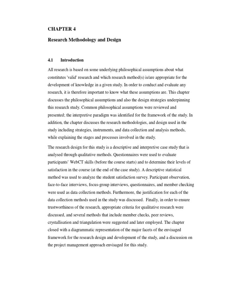 05chap 4 - Research Methodology and Design | PDF | Positivism ...