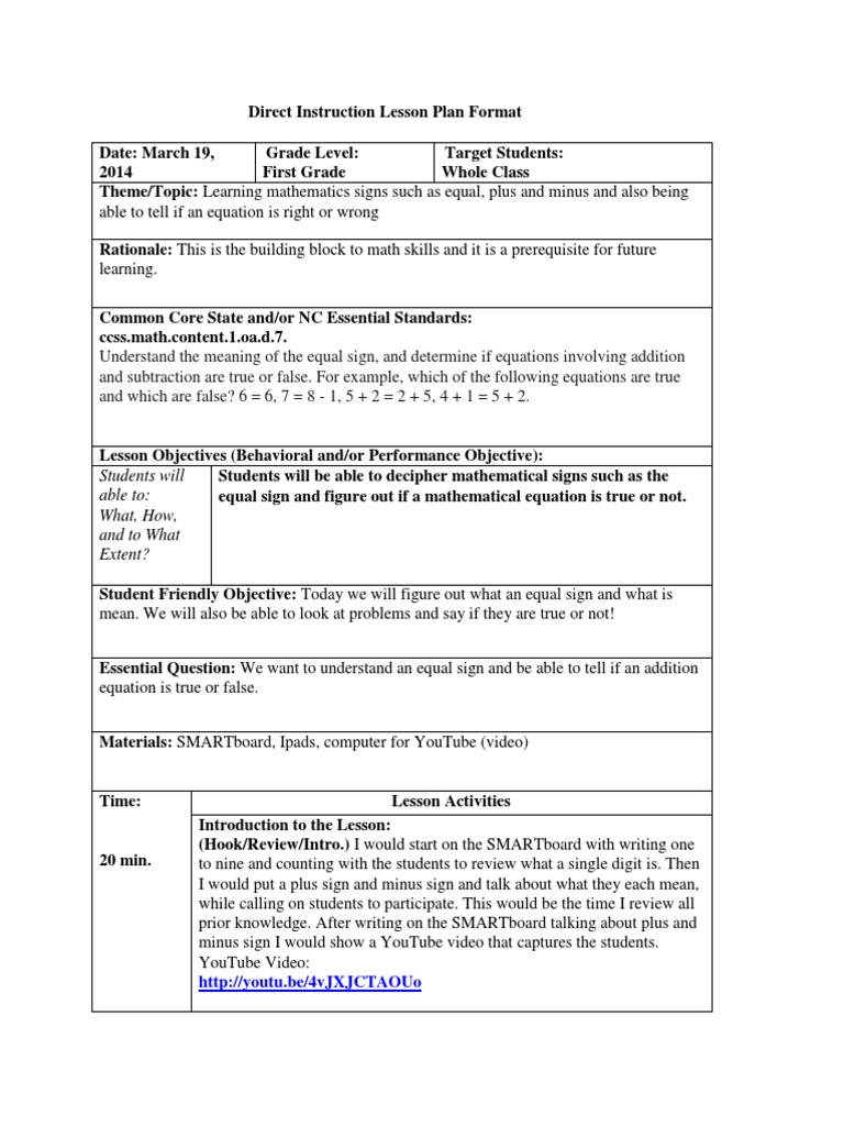 Lesson Plan #2 | PDF | Learning Styles | Lesson Plan