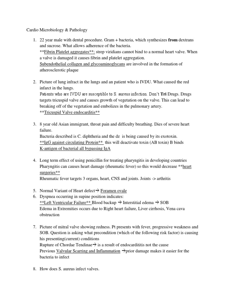 Uworld Questions | PDF | Heart | Heart Valve