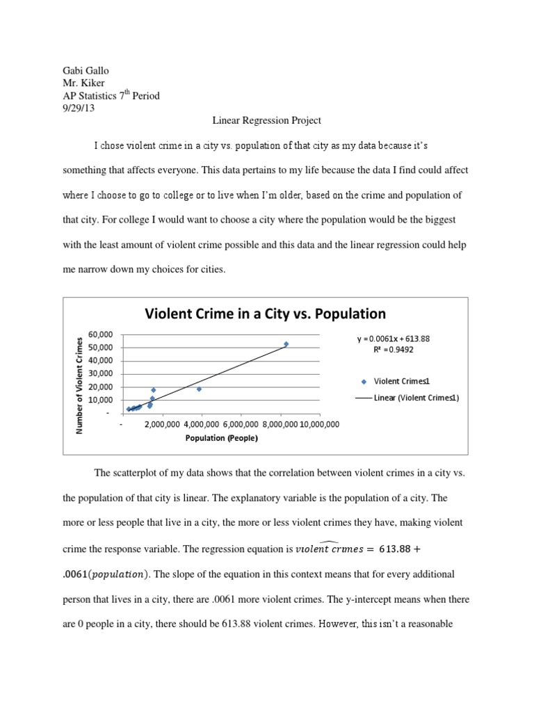 Linear Regression Project | Download Free PDF | Regression Analysis ...