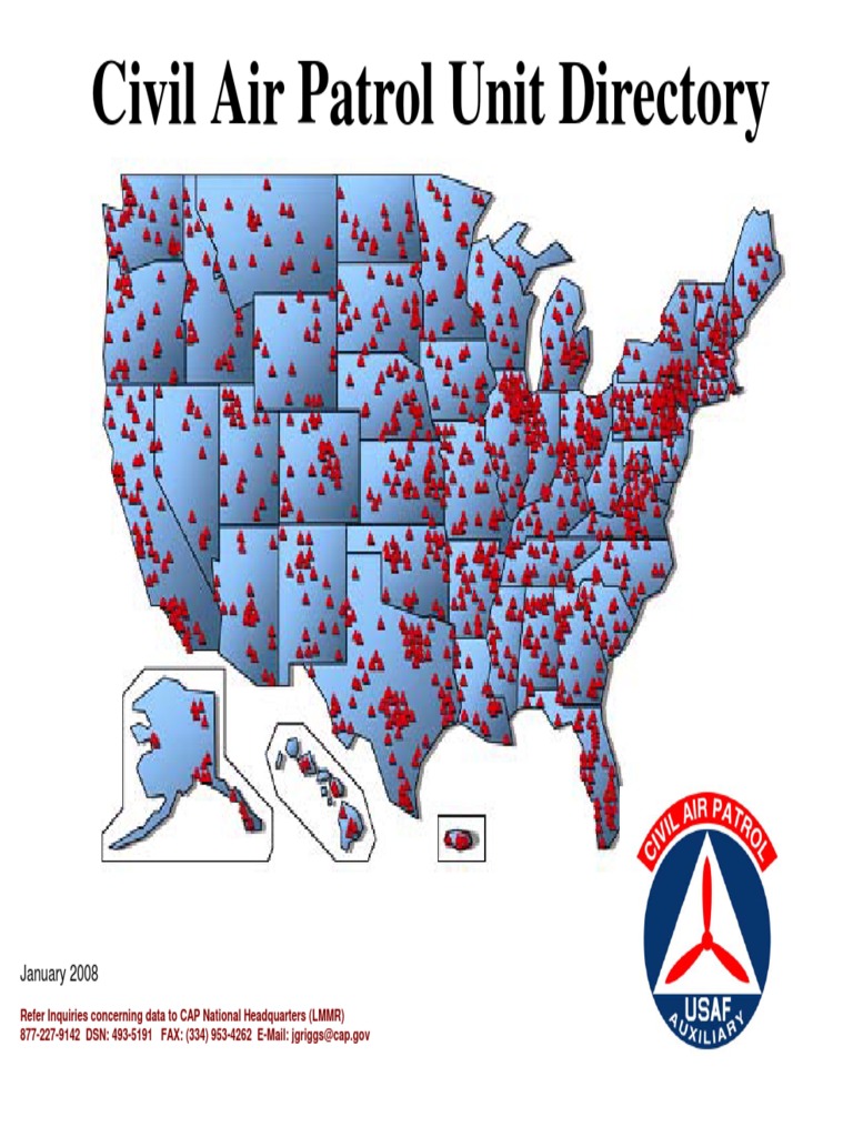 CAP Unit Directory - Jan 2008 | PDF | Arizona | Florida