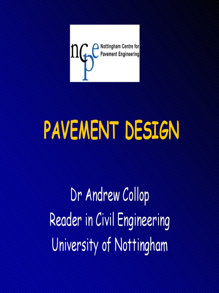 Pavement Design Course Schedule | PDF | Road Surface | Asphalt