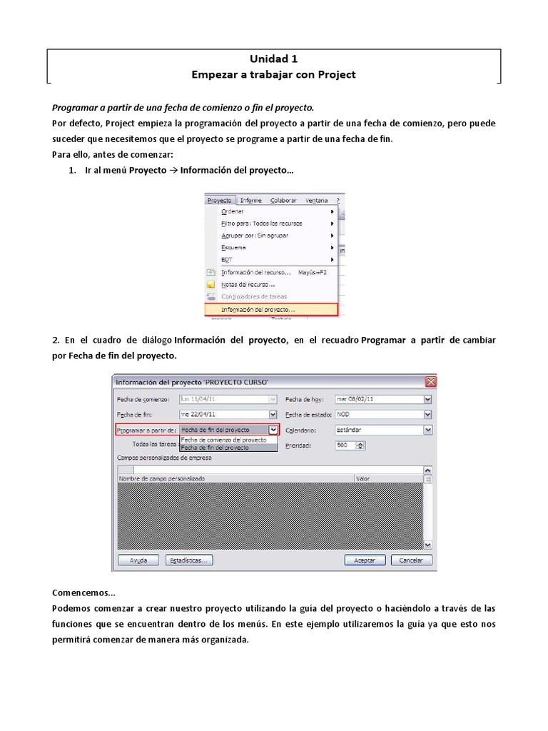 Unidad 1 Project | PDF